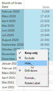 Making the “hide” function in Tableau dynamic – Tableau Adventurer