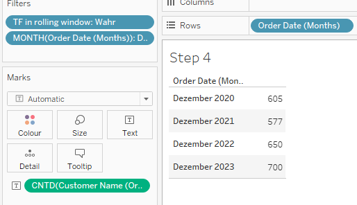 How to do a count distinct over a rolling window – Tableau Adventurer